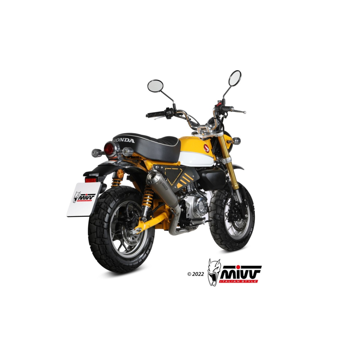 MIVV-Komplettanlage 1x1 XM1 - Titan für HONDA - MONKEY BJ. 2018 > 2024